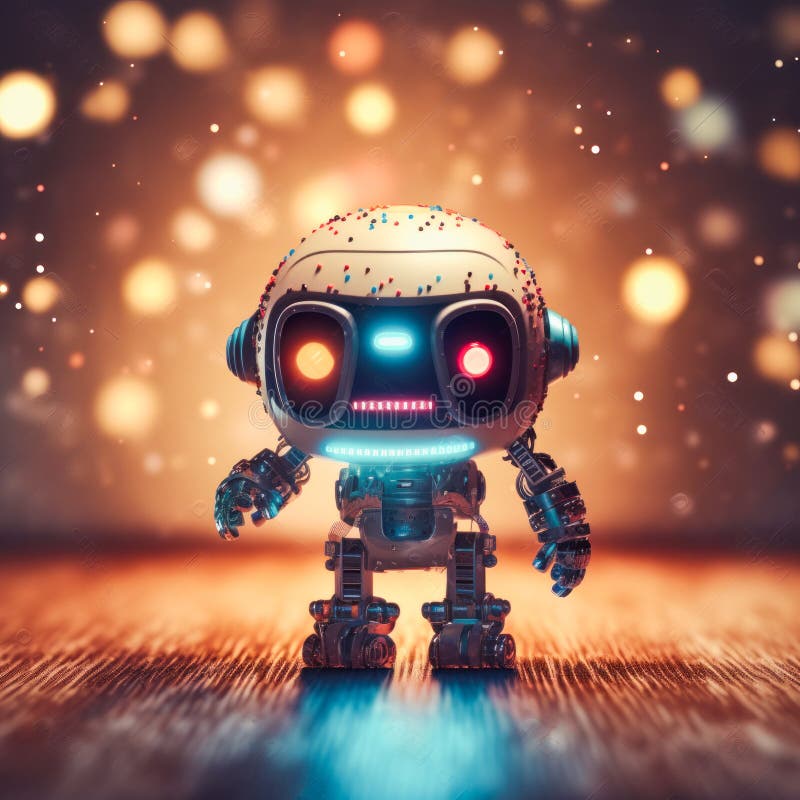 3d Cyber Space Robot Render , Futuristic Concept . Stock Illustration ...