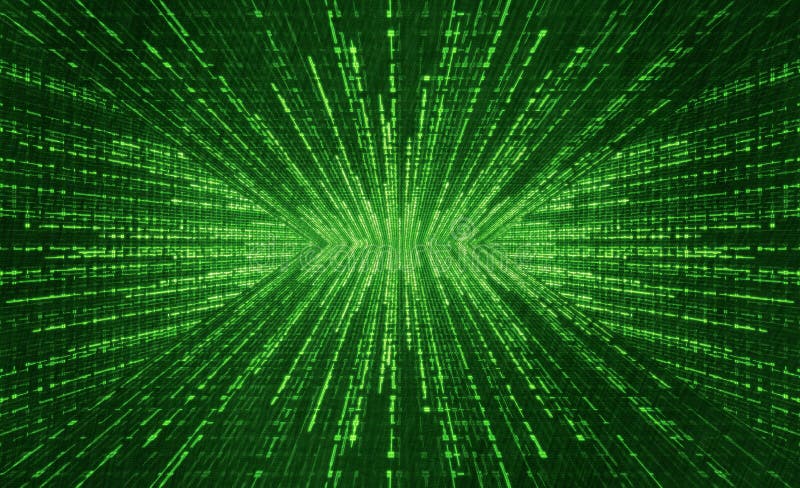 Source Code Corridor Matrix Labyrinth Stock Illustration - Illustration ...