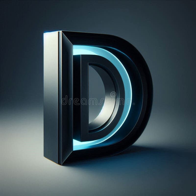 3D D Text Effect Logo Design Stock Illustration - Illustration of ... 3D D Text Effect Logo Design Stock Illustration - Illustration of ...