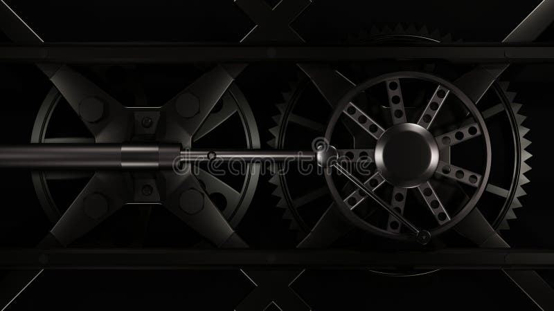 Dark Machine Gears and Cog Wheel System Stock Image - Image of gear ...