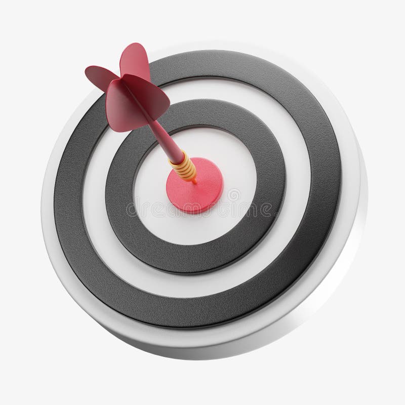 Target 3d Rendering Isometric Icon. Stock Vector - Illustration of ...