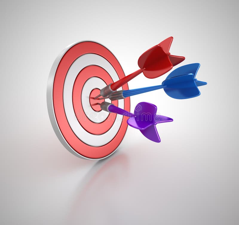 3d dart stock illustration. Illustration of business - 45128811