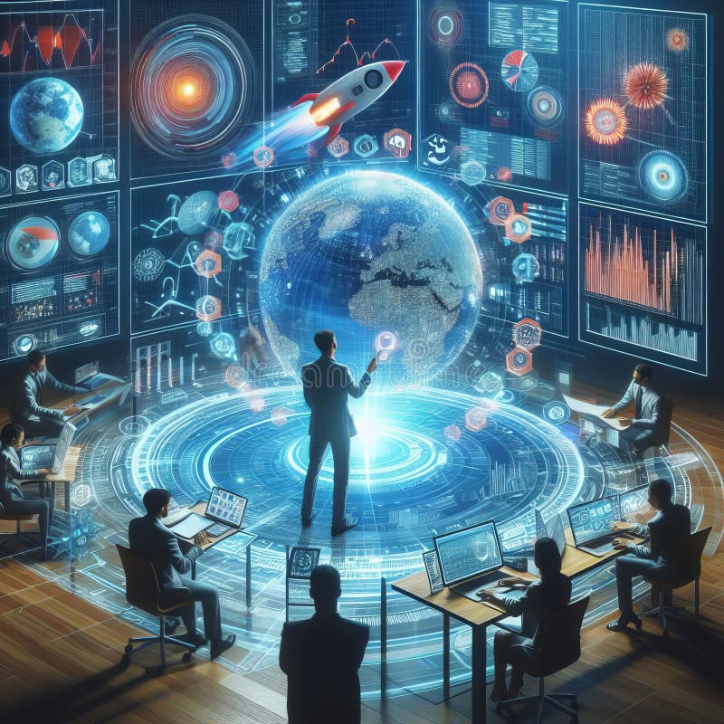 158 25. 3D Data Visualization_ Representing Complex Da Stock Image ...