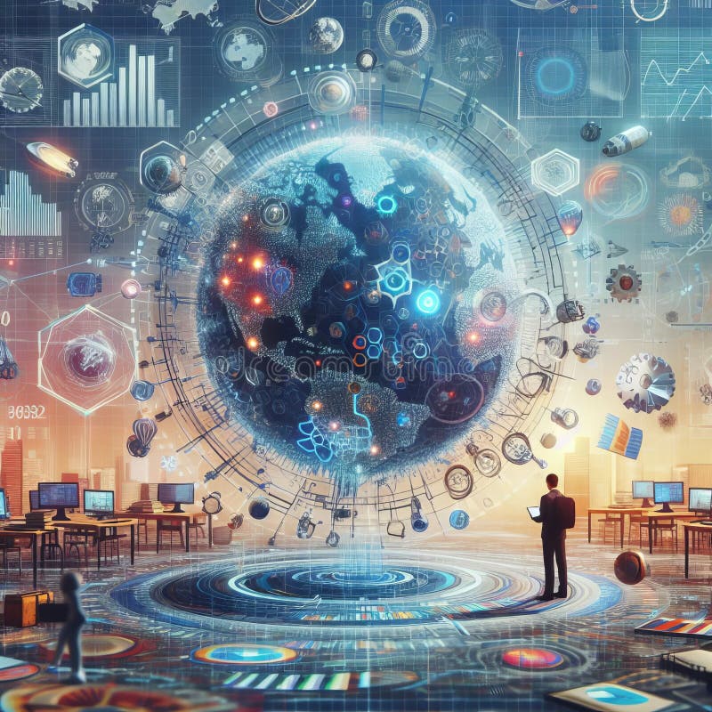 150 25. 3D Data Visualization_ Representing Complex Da Stock Photo ...