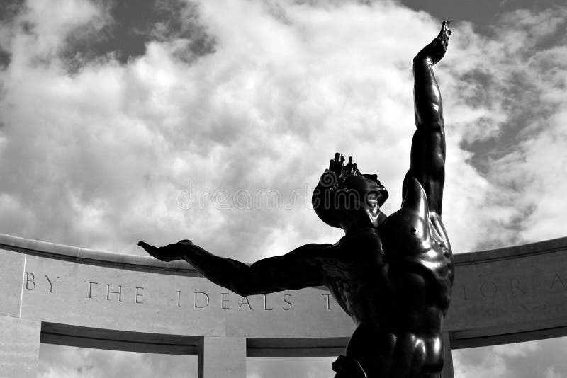 D-day memorial statue editorial stock photo. Image of allied - 46804078
