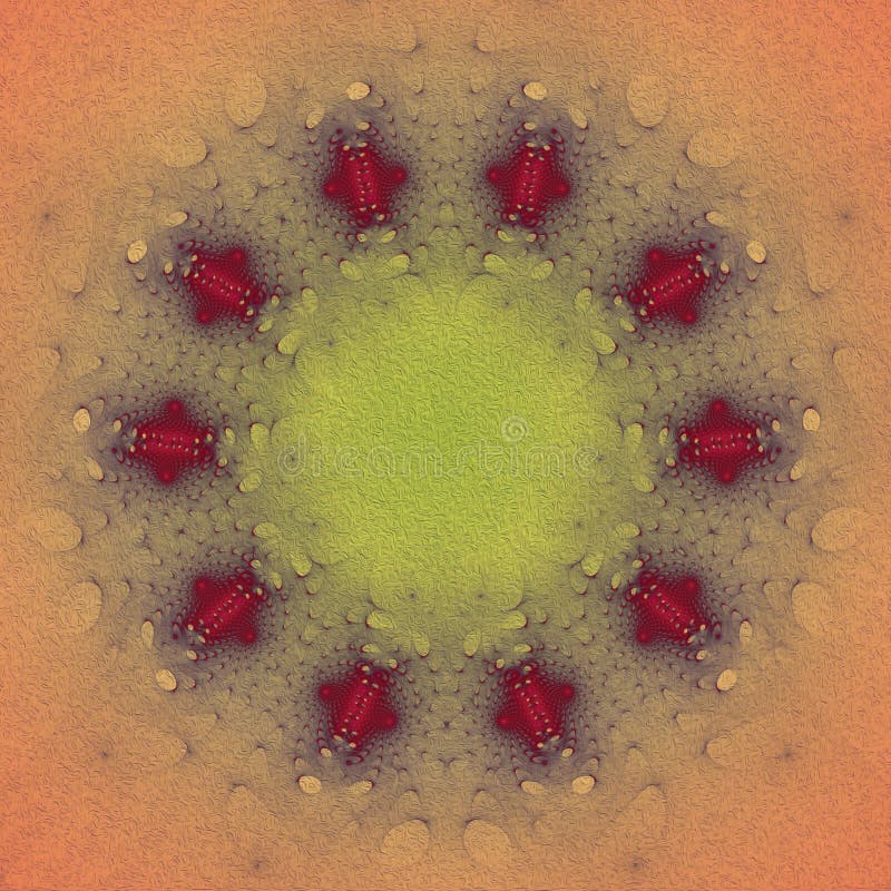 3d decagon fractal pattern stock illustration. Illustration of produce ...