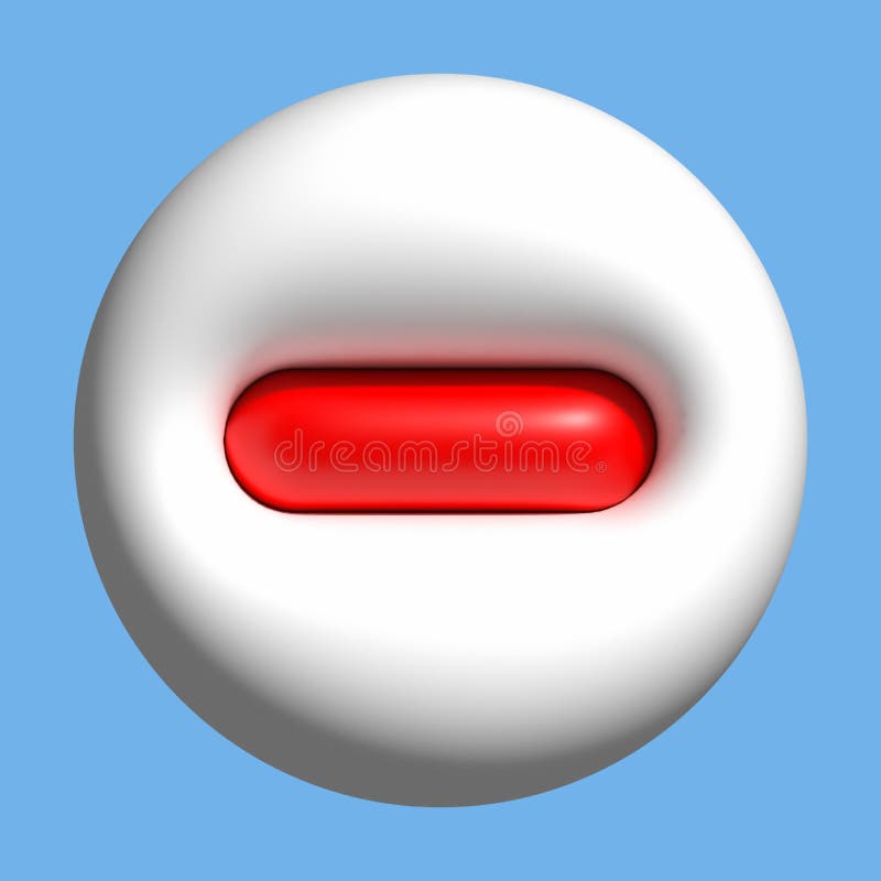 3D Delete Icon, Reduce Buttons for Media Social Emoji Stock ...