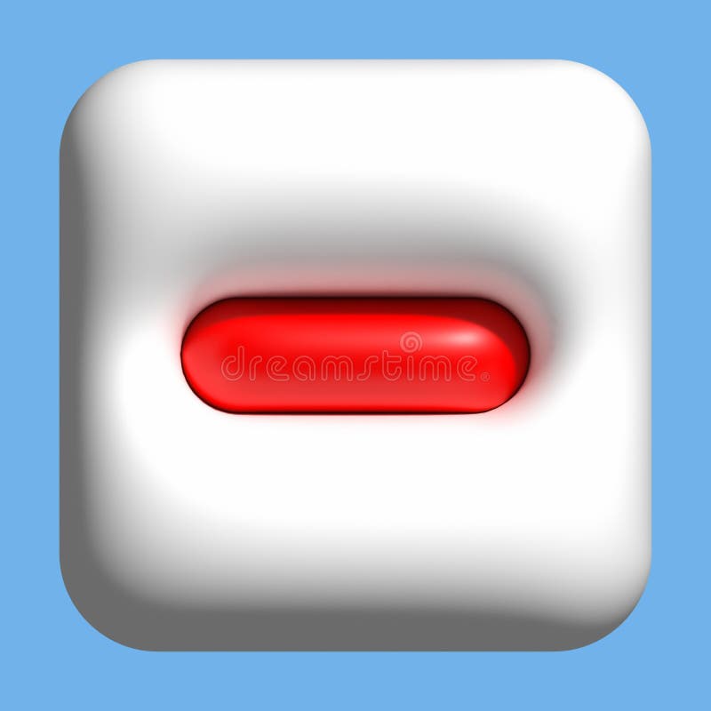 3D Delete Icon, Reduce 3d Buttons for Media Social Emoji Stock ...