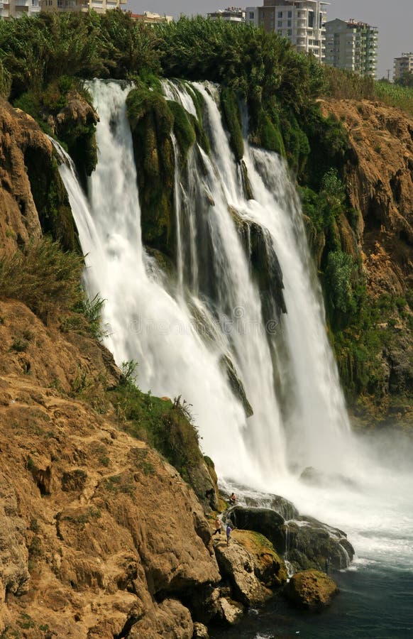 Düden Waterfall - Antalya stock image. Image of antalya - 266610879