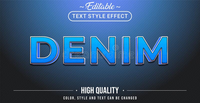 Denim Text Effect Stock Illustrations – 303 Denim Text Effect Stock ...