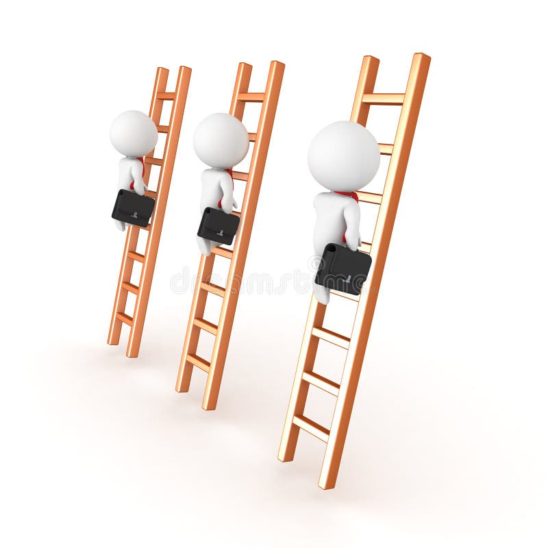 Climbing The Corporate Ladder Stock Vector - Illustration of business ...
