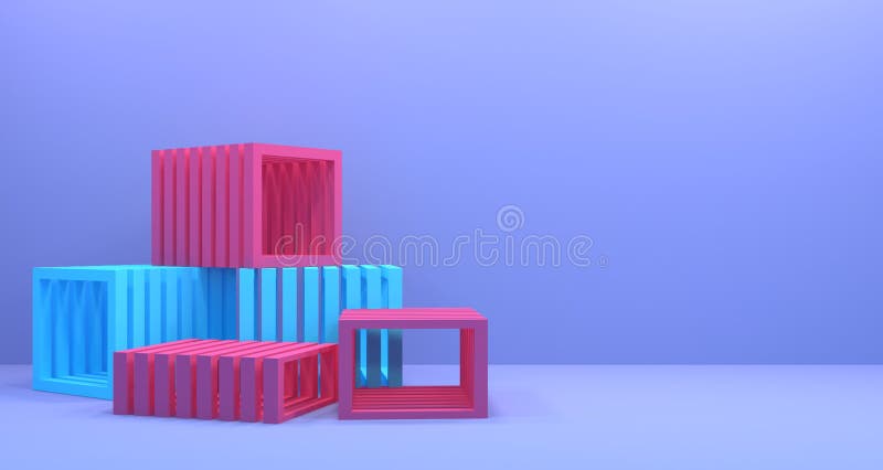 3D Depth and Realism Product Display Background. 3D Rendering. Stock ...