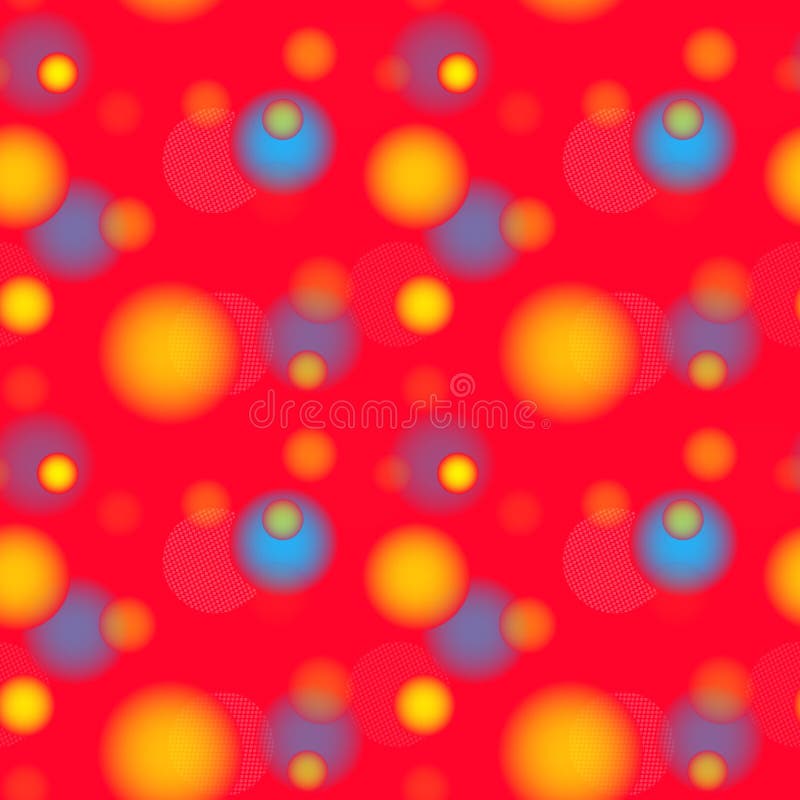 3d Depth Spheres Seamless Pattern Stock Vector - Illustration of ...