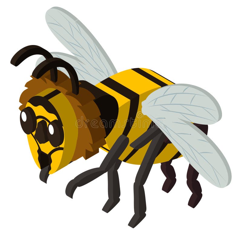 3D bee stock illustration. Illustration of yellow, spring - 11502947