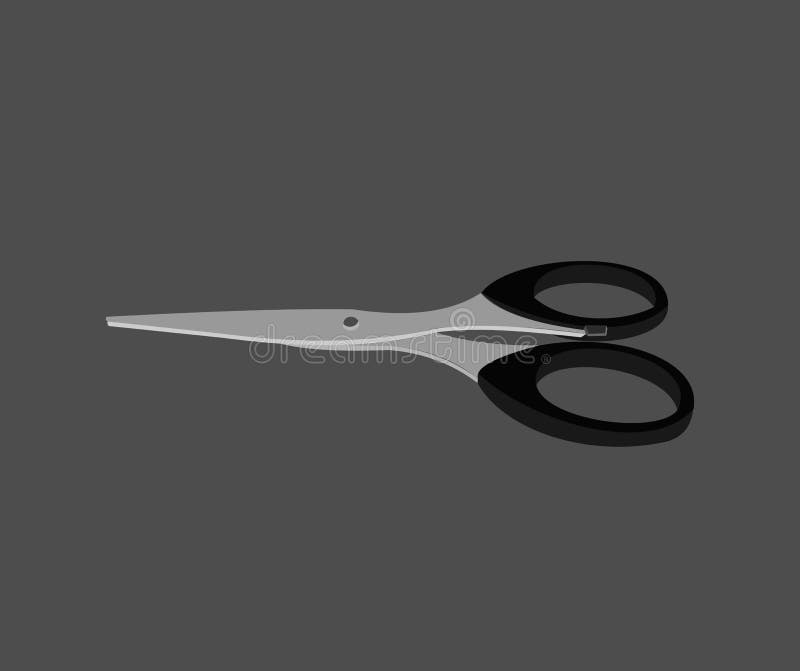 3d Design about Black Scissors Stock Vector - Illustration of line ...