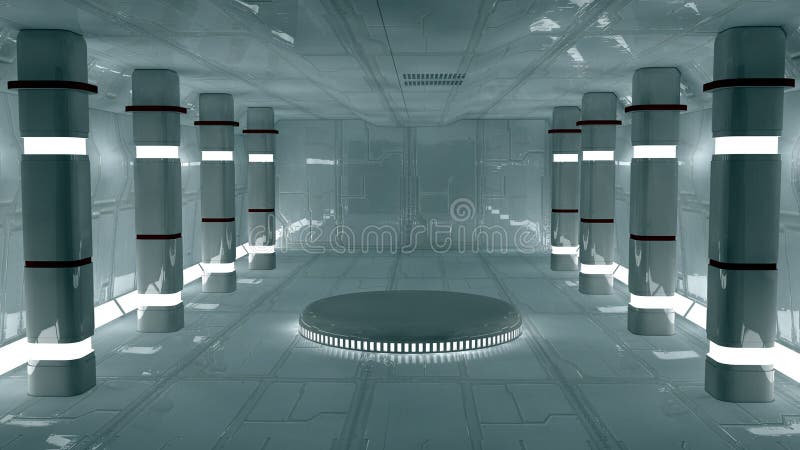 Futuristic interior stock illustration. Illustration of design - 29830232