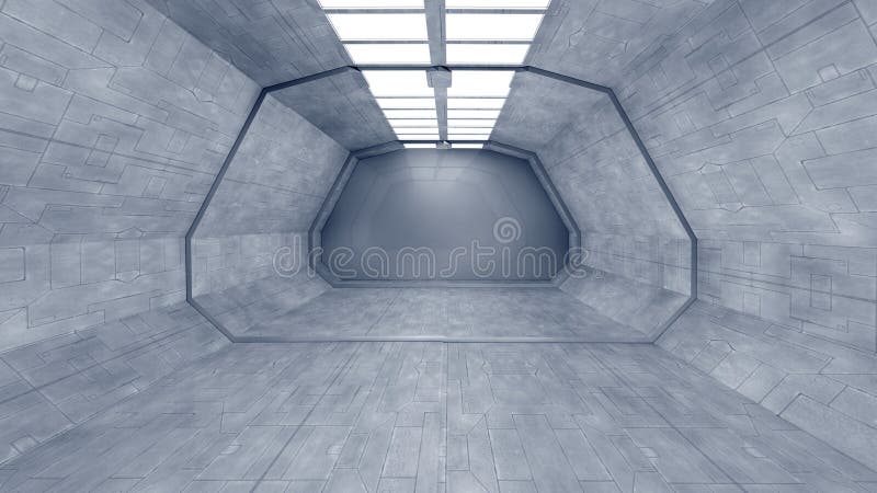 Futuristic interior stock illustration. Illustration of white - 29830476