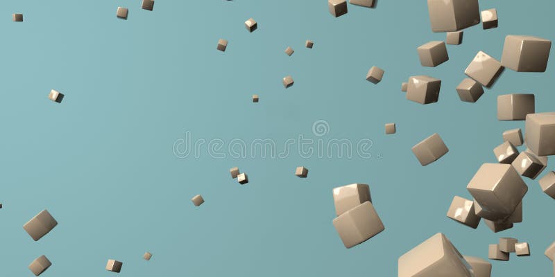 3D Design of Different Size of Cubes Stock Illustration - Illustration ...