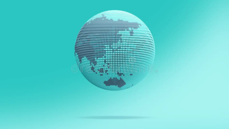 3D Design Earth Animation and Green Background. Stock Video - Video of ...