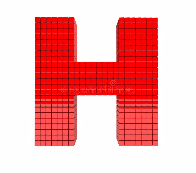 3D Design the English Alphabet Red Letter Stock Illustration ...
