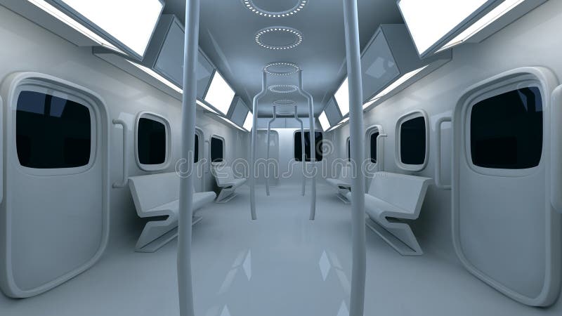 Futuristic Metro Interior Stock Illustrations – 1,970 Futuristic Metro ...