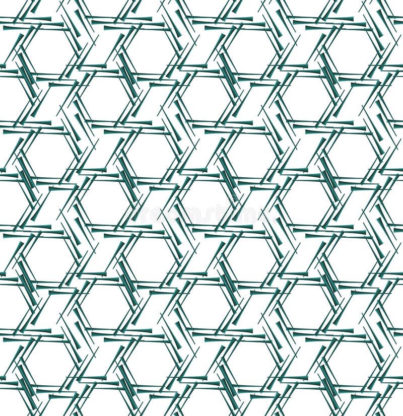 3d Design Hex and Seamless Pattern Stock Illustration - Illustration of ...