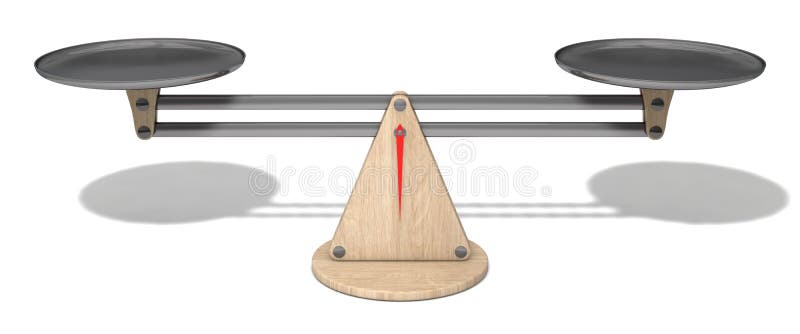 3d Design of Simple Scales, Balanced Version. Stock Illustration ...