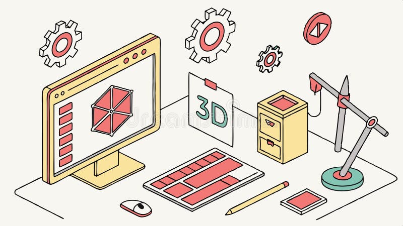 3d Design Software Interface Computer Graphics Rendering Tools