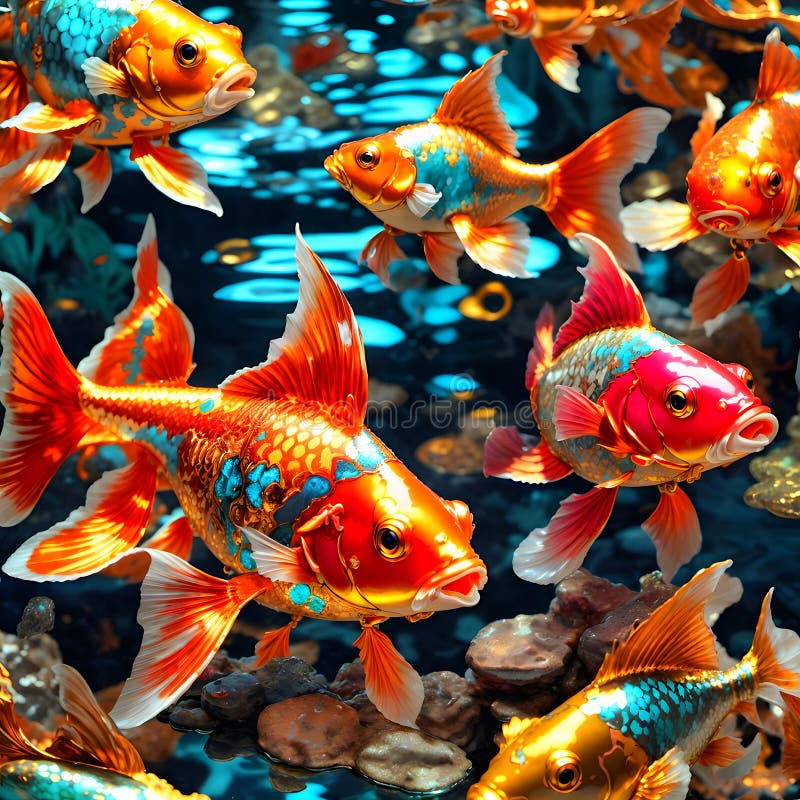 3d Design with Ultra Details, Colorful Generative Art, Digital Graphics ...