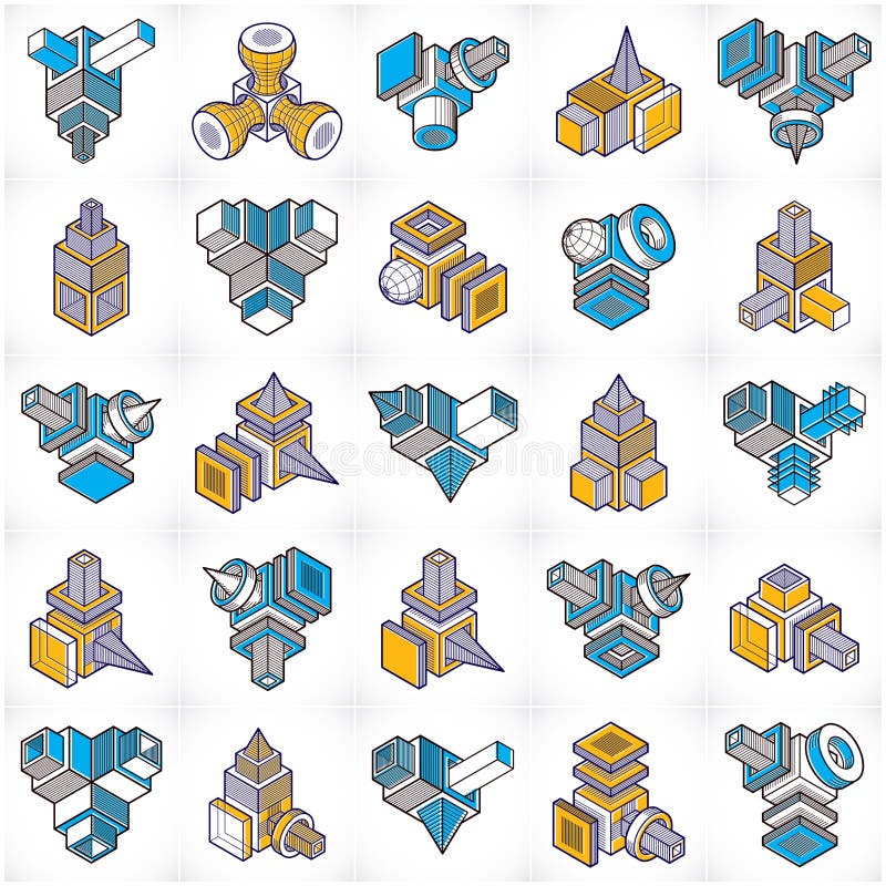 3D Designs, Abstract Vector Stock Vector - Illustration of design ...