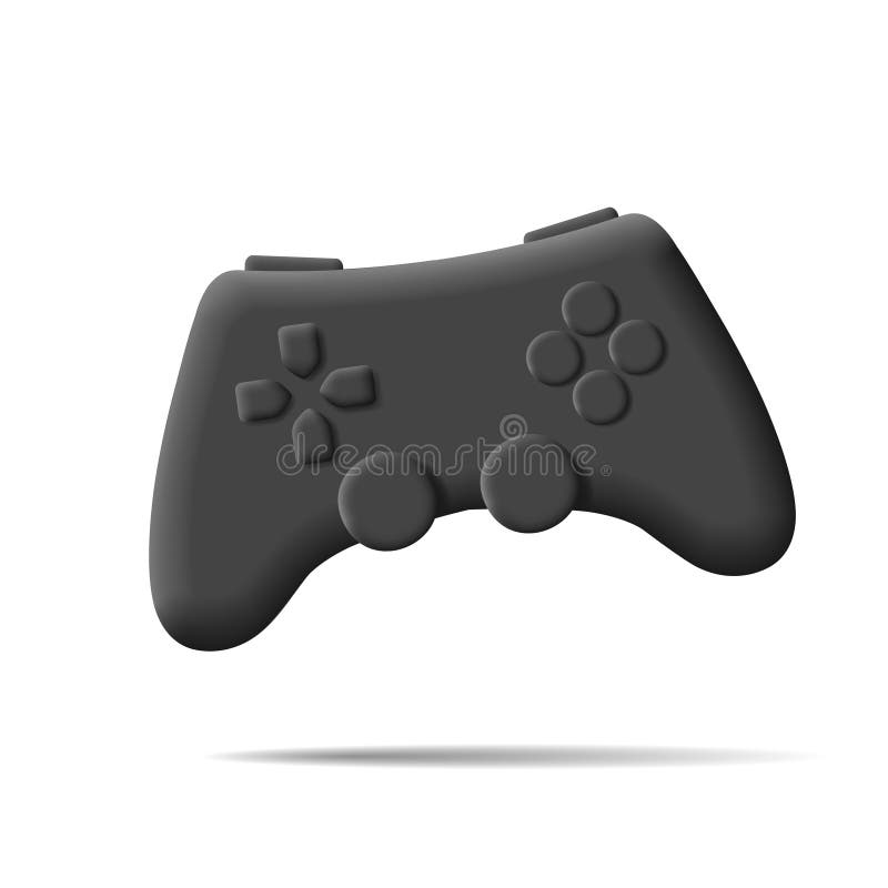 3d Detailed Illustration of Gamepad Controller with Buttons, Render ...