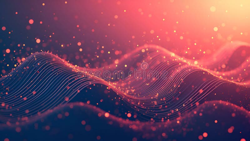 3D Detailed Illustration of Tech Lines Background Stock Illustration ...