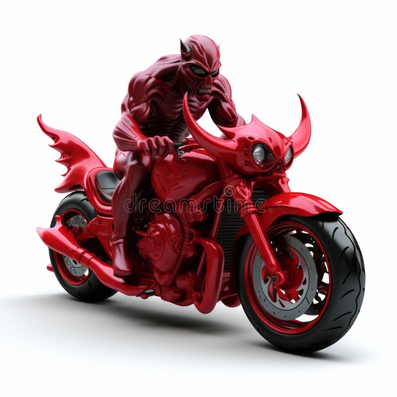 Devil Biker Motorcycle Stock Illustrations – 148 Devil Biker Motorcycle ...