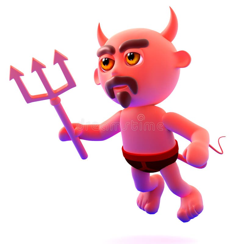 3d Devil stock vector. Illustration of naughty, character - 38743690