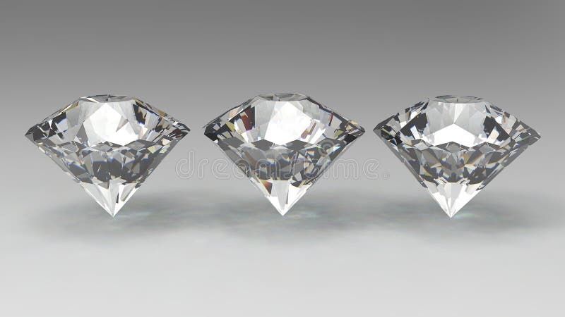 3D diamonds render stock illustration. Illustration of shiny - 124959047