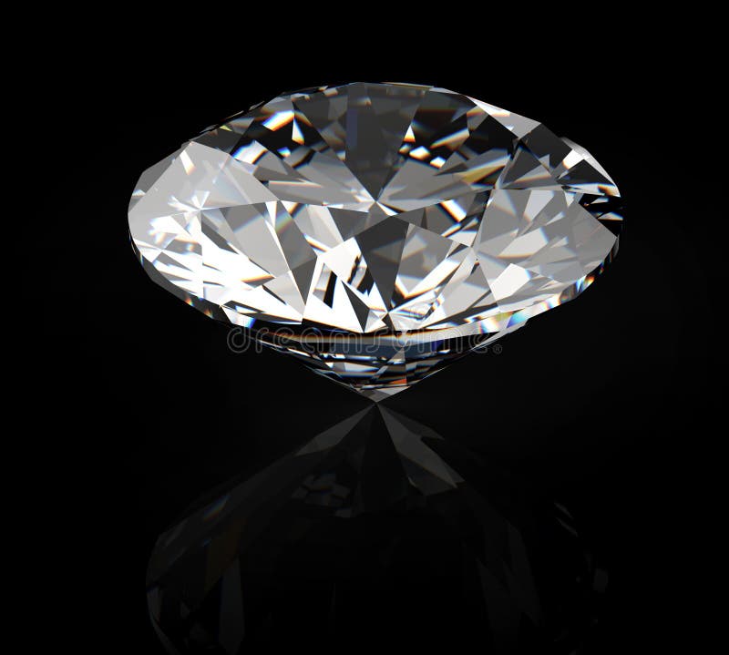 3D Diamonds Render. Jewelry Gemstone Stock Illustration - Illustration ...