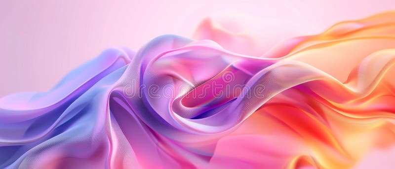 A 3D Digital Backdrop with an Abstract Fluid Design Creating a Sleek ...
