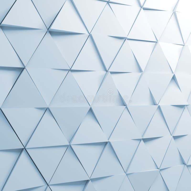 3d Digital Background with Triangles Relief Pattern on Wall Stock ...