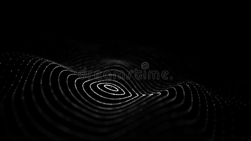 3D Digital Circular Dynamic Wave. Technology Smart Wave. Seamless Flow ...