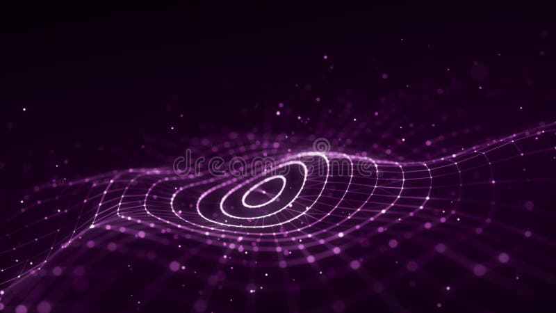 3D Digital Circular Dynamic Wave. Technology Smart Wave. Seamless Flow ...