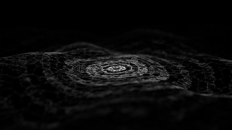 3D Digital Circular Dynamic Wave. Technology Wave. Seamless Flow ...