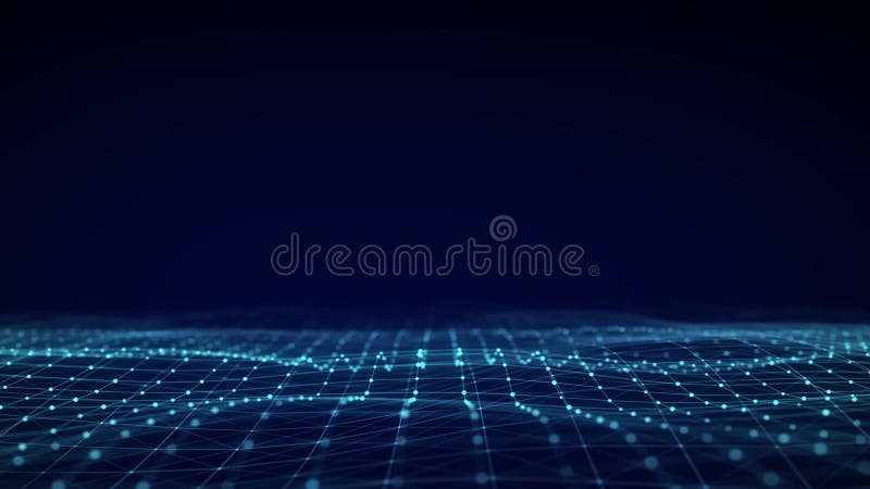 3d Digital Dynamic Wave Flow Digital Structure Secure Cybersecurity