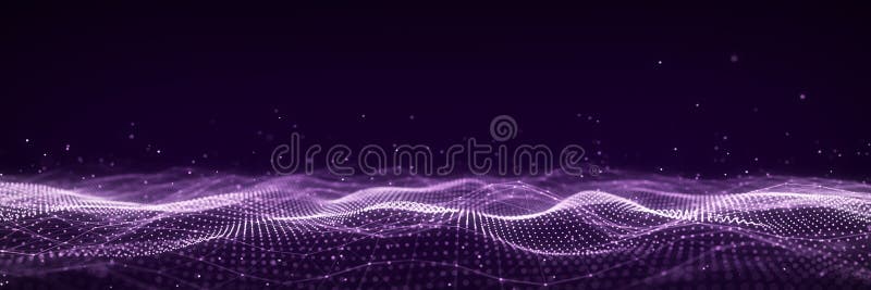 3D Digital Dynamic Wave. Flow Digital Structure. Secure Cybersecurity ...