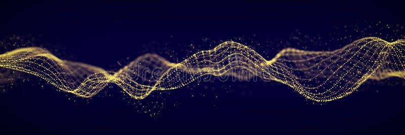 3d Digital Dynamic Wave Flow Digital Structure Secure Cybersecurity