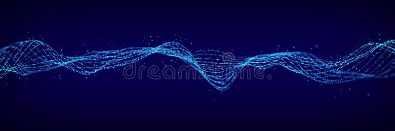 3D Digital Dynamic Wave. Flow Digital Structure. Secure Cybersecurity ...