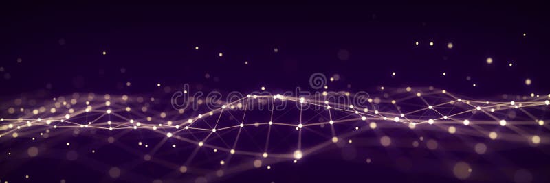 3D Digital Dynamic Wave. Flow Digital Structure. Secure Cybersecurity ...