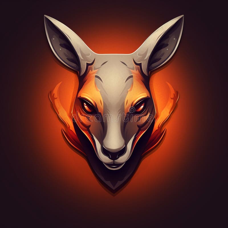 2D Digital Illustration of a Kangaroo Stock Illustration - Illustration ...