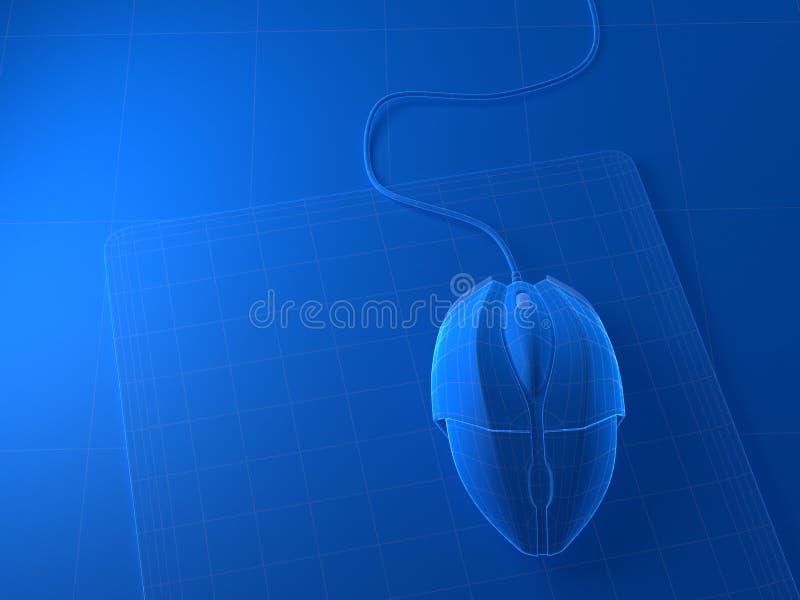 Digital mouse_6 stock illustration. Illustration of azure - 260856257
