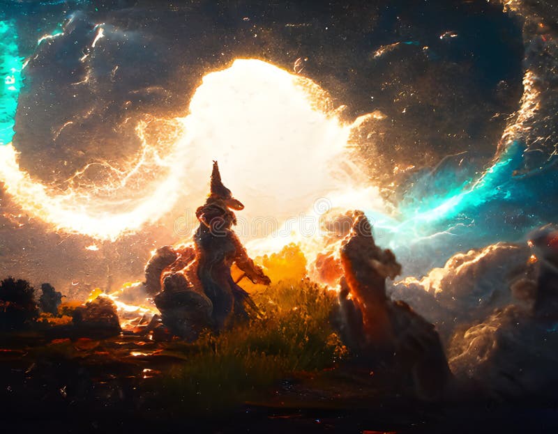 Weird Abstract Space Background Stock Illustration - Illustration of ...