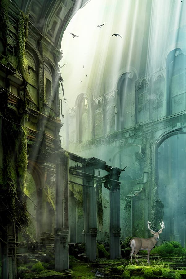 After the Apocalypse stock illustration. Illustration of post - 267949581